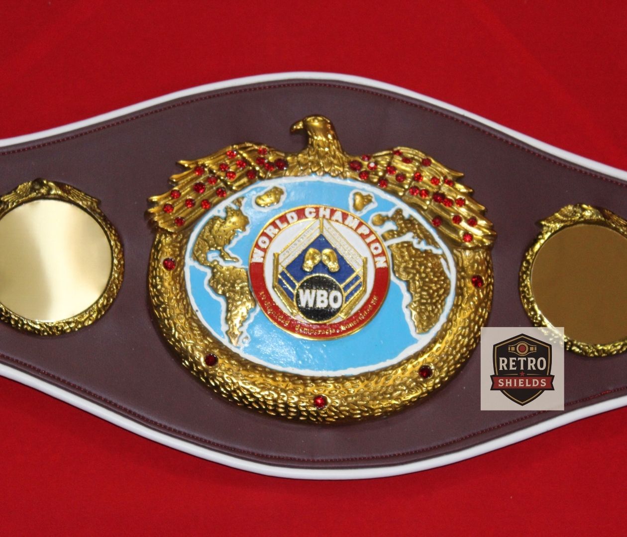 WBO World Championship Boxing Belt Replica - Retro Shields